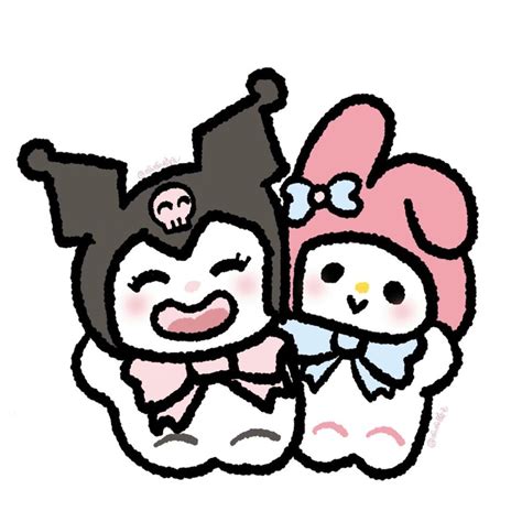 库洛米美乐蒂情侣头像 堆糖，美图壁纸兴趣社区