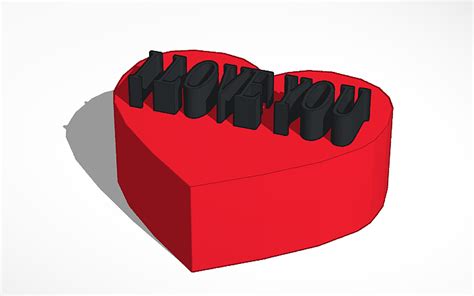 3d Design Love You Tinkercad