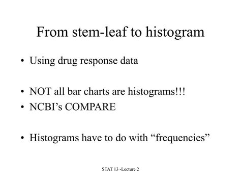 PPT Lecture Standardization Normal Distribution Stem Leaf Histogram PowerPoint