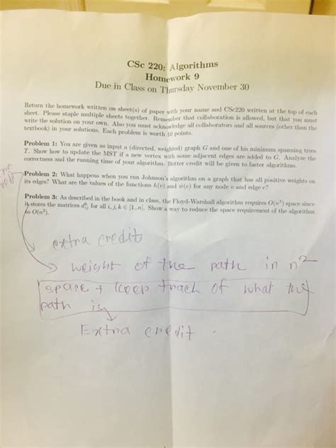 Solved Csc 220 Algorithms Omework 9 Lass On Thursday