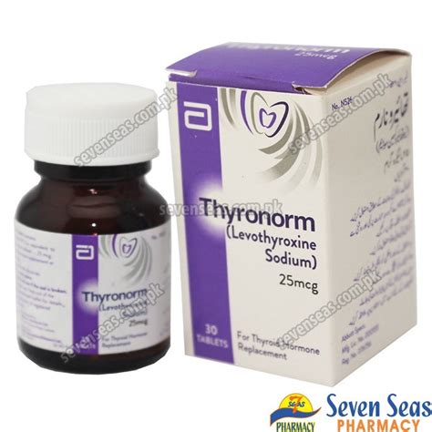 Thyronorm Tab 25mcg 1x30 Seven Seas Pharmacy Pakistan Online
