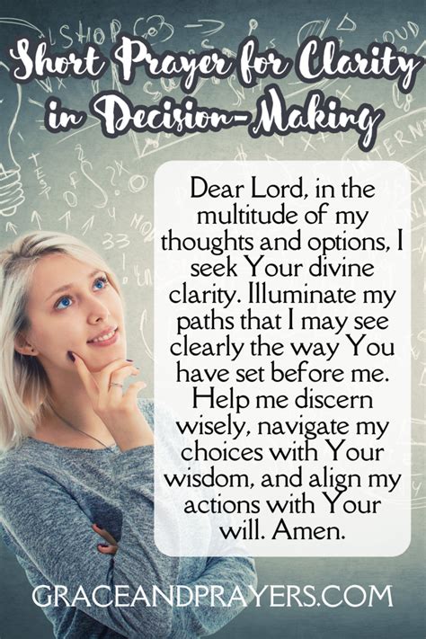7 Prayers For Decision Making Grace And Prayers