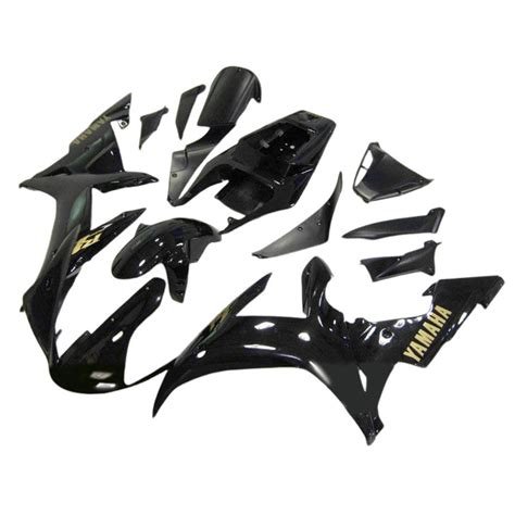 Amotopart 2002 2003 Yamaha Yzf R1 Logo And Black Fairing Kit