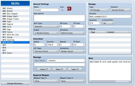 customizing the standard attack skill rpg maker mv rpg maker forums