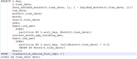 hive query with sum analytical function stack overflow