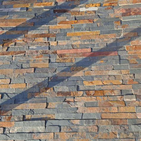 Natural Stacked Slate Cultured Stone Wall Cladding Panel Wall Stone