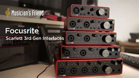 How To Choose a Focusrite Scarlett 3rd Gen Audio Interface - Features ...