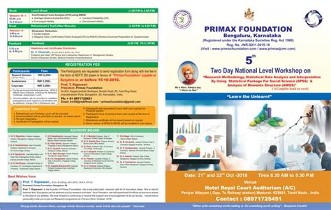 research workshop at madurai pdf business business and finance