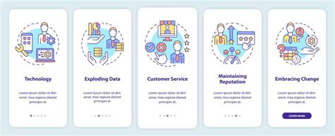 Business Issues Onboarding Mobile App Screen Customer Service