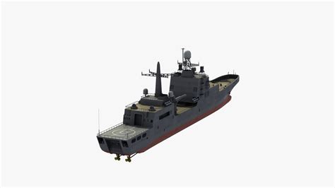 Ivan Gren Class Landing Ship 3d Model 199 3dm 3ds Dae Dwg Fbx Flt Obj X Ma Max Free3d