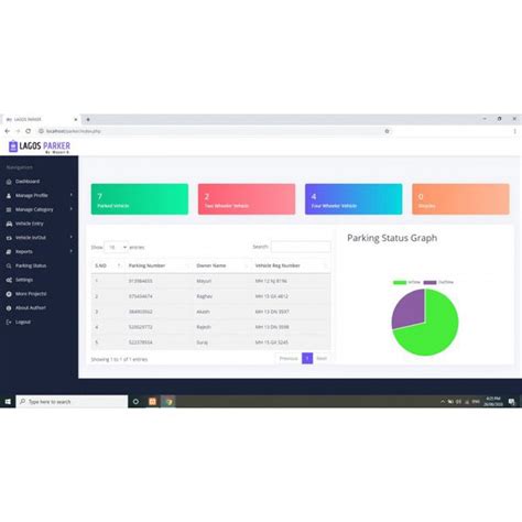 jual aplikasi dan source code sistem manajemen parkir kendaraan php