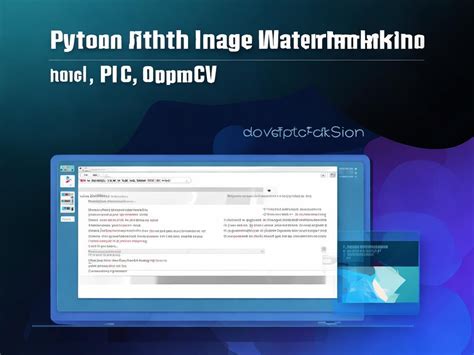 Python图像水印制作：pil Vs Opencv实战指南 Dawoai