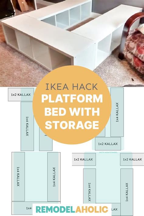 Cheap And Easy Diy Ikea Platform Bed With Storage Artofit