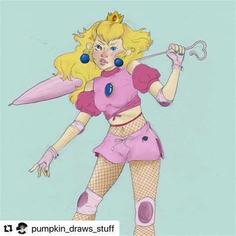 Sketch Ideas Princess Peach Rollerblading Another