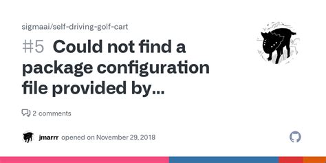 Could Not Find A Package Configuration File Provided By Nodelet · Issue 5 · Sigmaaiself