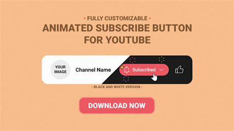 Make A Modern Animated Youtube Like And Subscribe Button By Sheertv Fiverr
