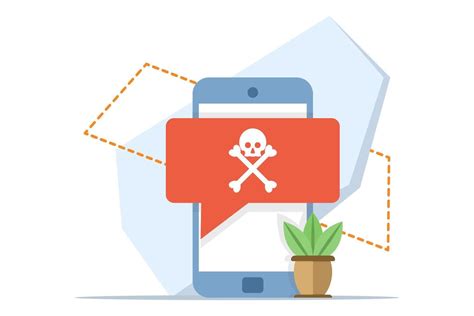 malware warning concept warning notice on laptop computer spam data