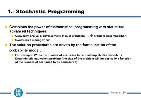 Variability And Uncertainty Introduction Stochastic Programming Robust