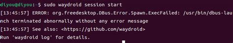 Unable To Open Waydroid Session · Issue 808 · Waydroidwaydroid · Github