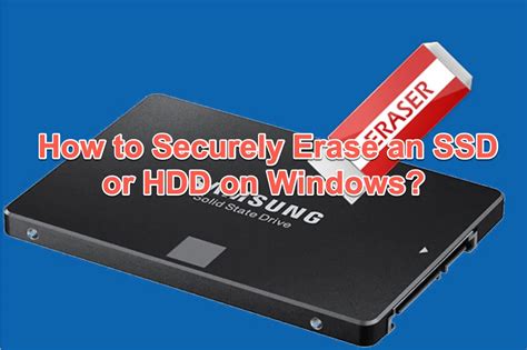 Fixed How To Securely Erase An Ssd Or Hdd On Windows