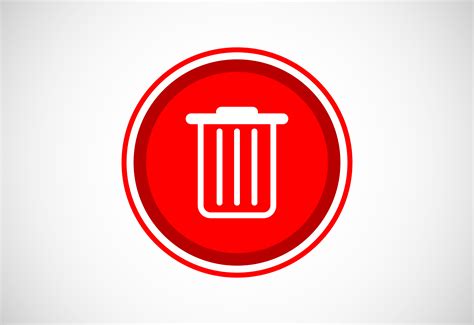 Delete Button Trash Can Bin Symbol Graphic By Makhondesign Creative Fabrica