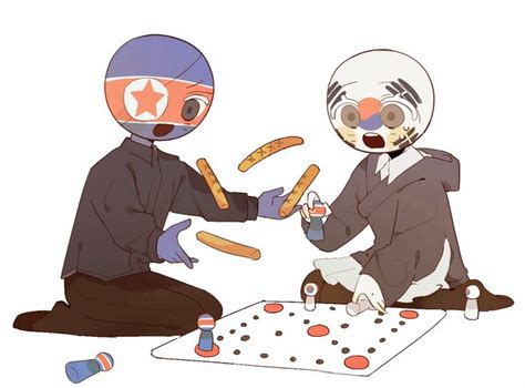 Countryhumans North Korea X South Korea Quốc Kỳ Hài Hước Campuchia