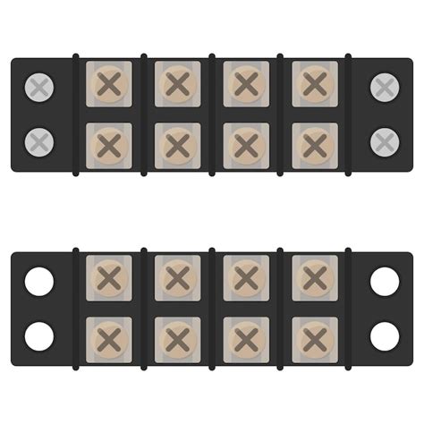 Premium Vector Terminal Bus Bar For Eight Position Grounding Bus Electrical Ground Terminal