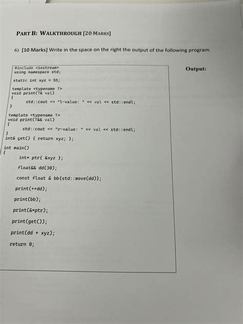 solved 6 [10 marks] write in the space on the right the