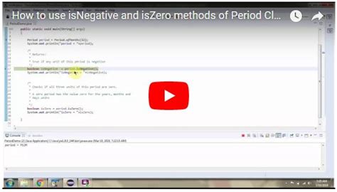 Java Ee How To Use Isnegative And Iszero Methods Of Period Class Java 8 Date And Time