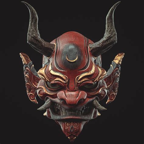 Oni Mask By Jacques Leyreloup