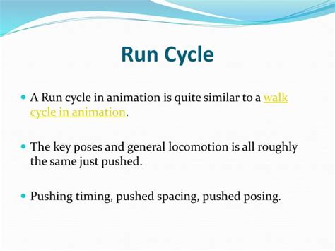 Run Cycle In Animation PPTX