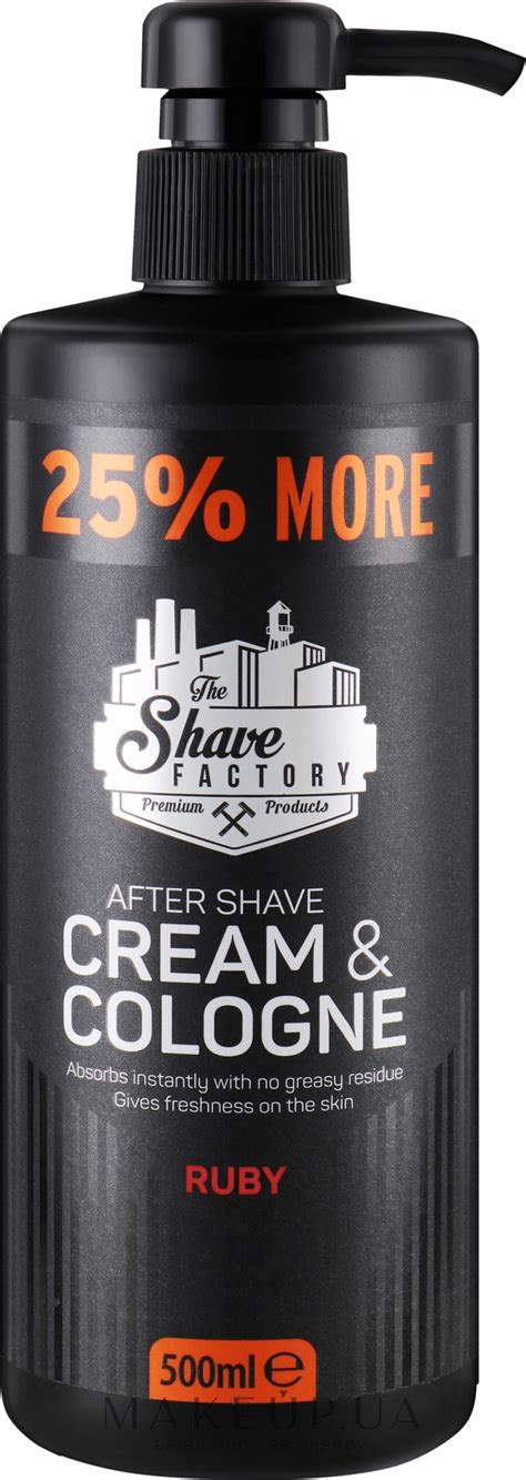 The Shave Factory Cream & Cologne Ruby - Крем-одеколон после бритья ...