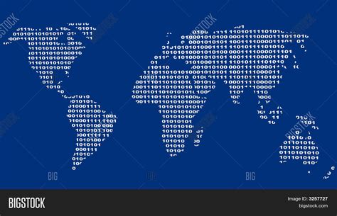 Map World Binary Code Image Photo Free Trial Bigstock