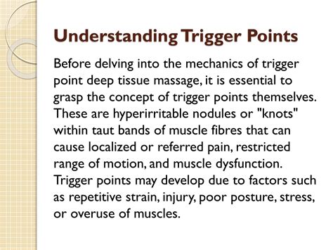 PPT - How does Trigger Point Deep Tissue Massage work? PowerPoint ...