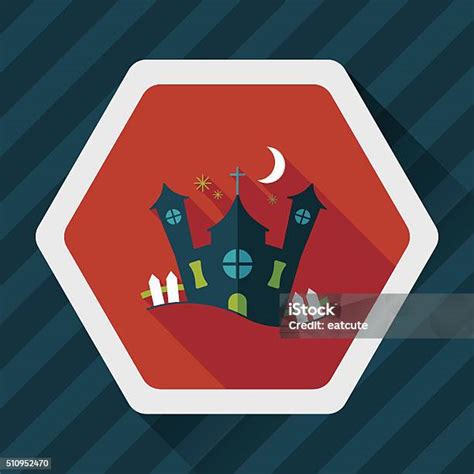 할로윈 하우스 평편 아이콘크기 긴 Shadow Eps10이 포함됩니다 0명에 대한 스톡 벡터 아트 및 기타 이미지 0명 10월 가을 Istock