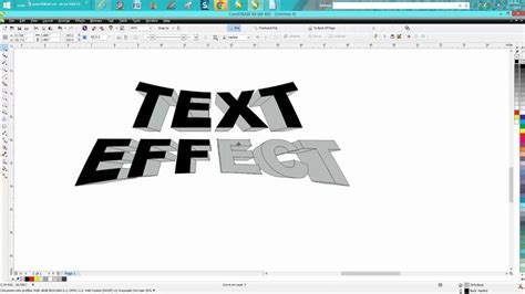 corel draw tips and tricks text effect text effects text lettering