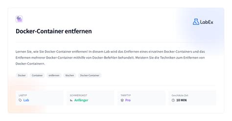 Docker Container Entfernen Labex