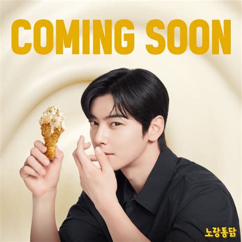 노랑통닭 차기 브랜드 전속 모델로 차은우 발탁