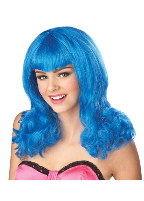 Blue Wigs Blue Costume Wigs Blue Halloween Wigs Katy Perry