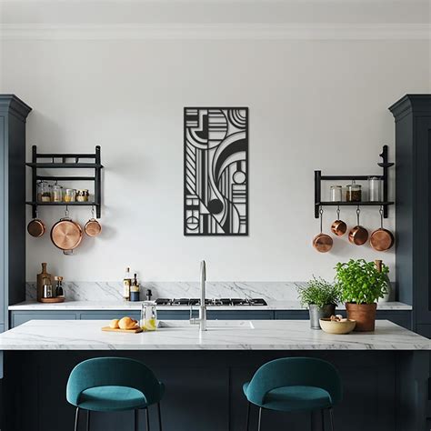 Abstract Geometric Metal Wall Art Minimalist Line Art Decor Valentine