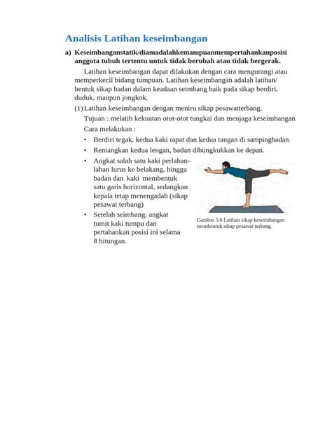 Latihan Keseimbangan Dan Koordinasi Pdf