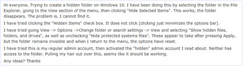 SOLVED Show Hidden Files Button Not Working On Windows Fix