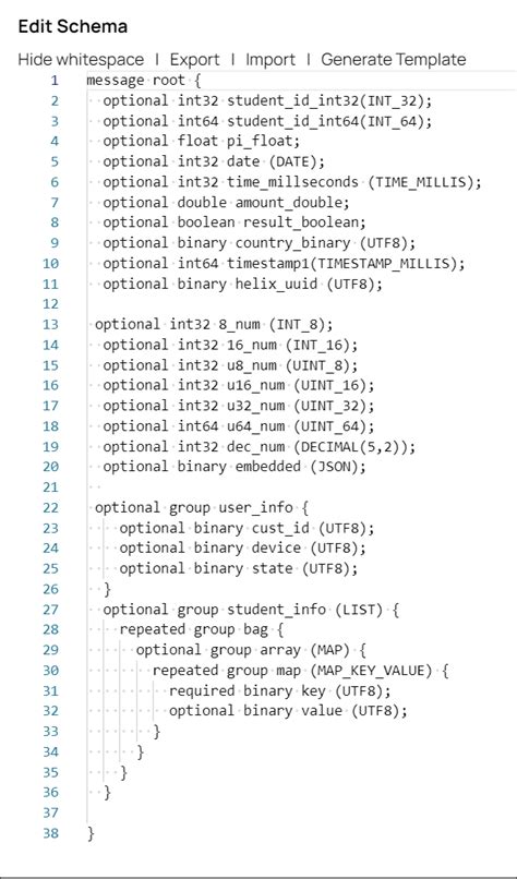 Transform Document Data Into Parquet Format And Vice Versa