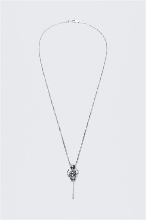 Sword Necklace Silver Weekday No
