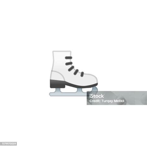 아이스 스케이트 벡터 아이콘입니다 고립 된 아이스 스케이팅 아이스 롤러 아이스 링크 겨울 스포츠 이모티콘 이모티콘 일러스트
