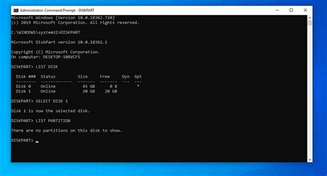 DISKPART Create Partition DISKPART Delete Partition
