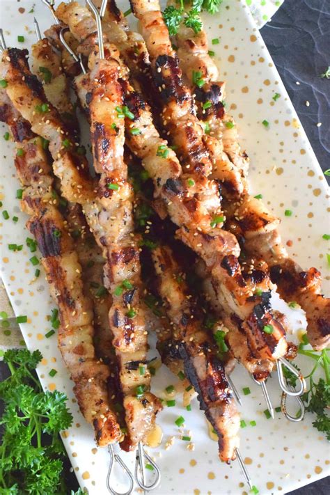 Grilled Pork Belly Skewers Lord Byrons Kitchen