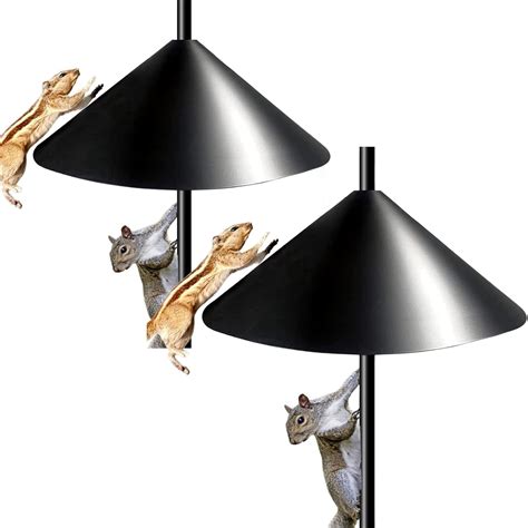 Squirrel Baffle For Bird Feeder Pole 2 Packs Squirrel Guard Pole Mount Stopper For