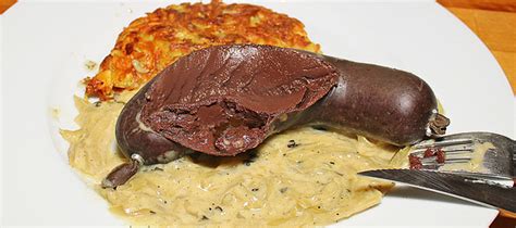 Rezept Blutwurst Mit Schmelzzwiebeln Rollis Rezepte
