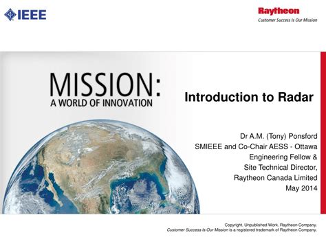 PDF Introduction To Radar